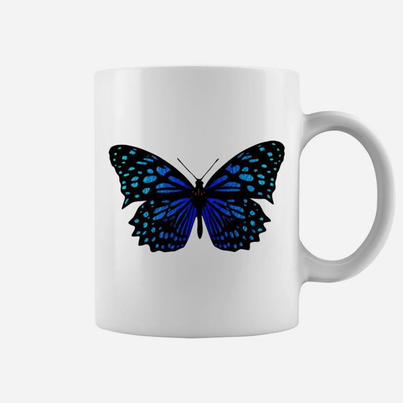 Butterfly Pretty Blue Turquoise Coffee Mug - Walmart.com