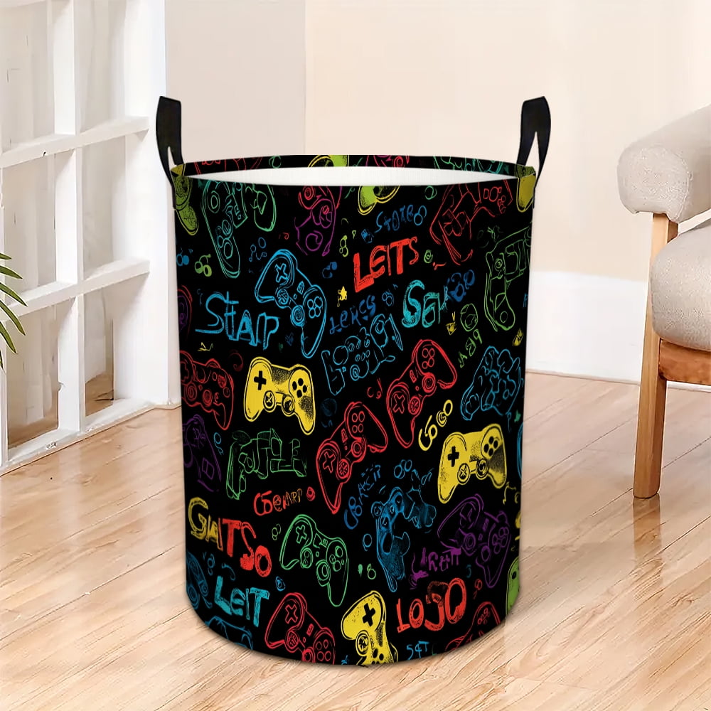 Butterfly Print Laundry Basket & Storage Bin - Foldable Large Capacity ...
