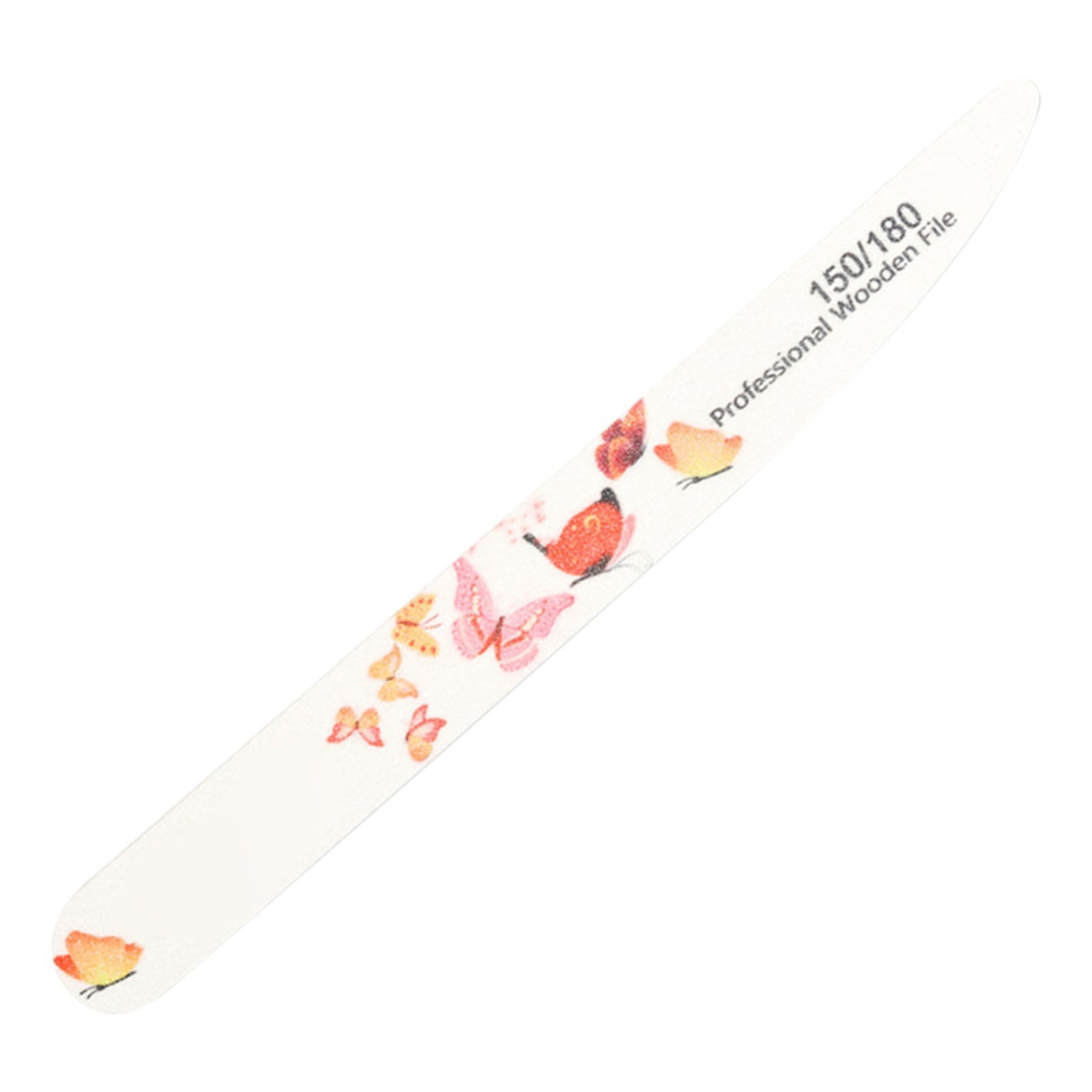Butterfly Print Shaped Wood Chip Nail File Double Sided Sanding And ...