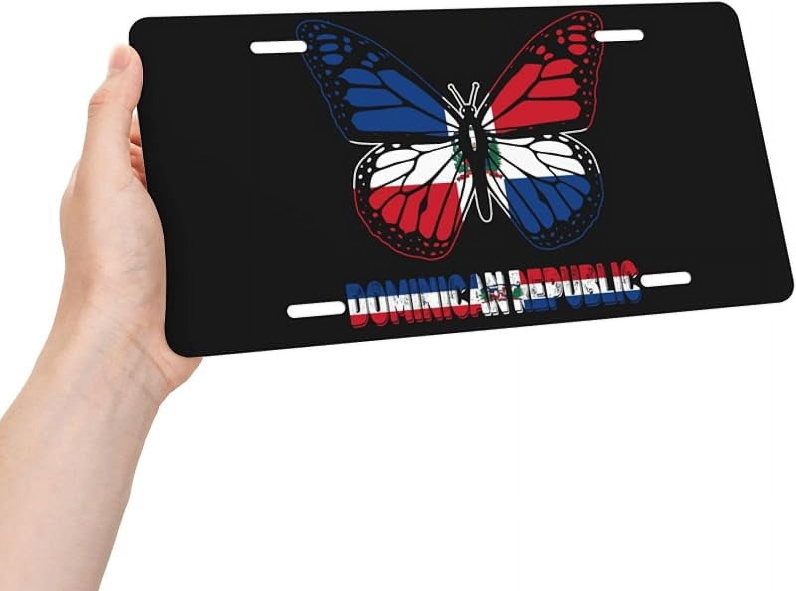 Butterfly Puerto Rico Flag License Plate Cover Car Truck Front Vehicle ...