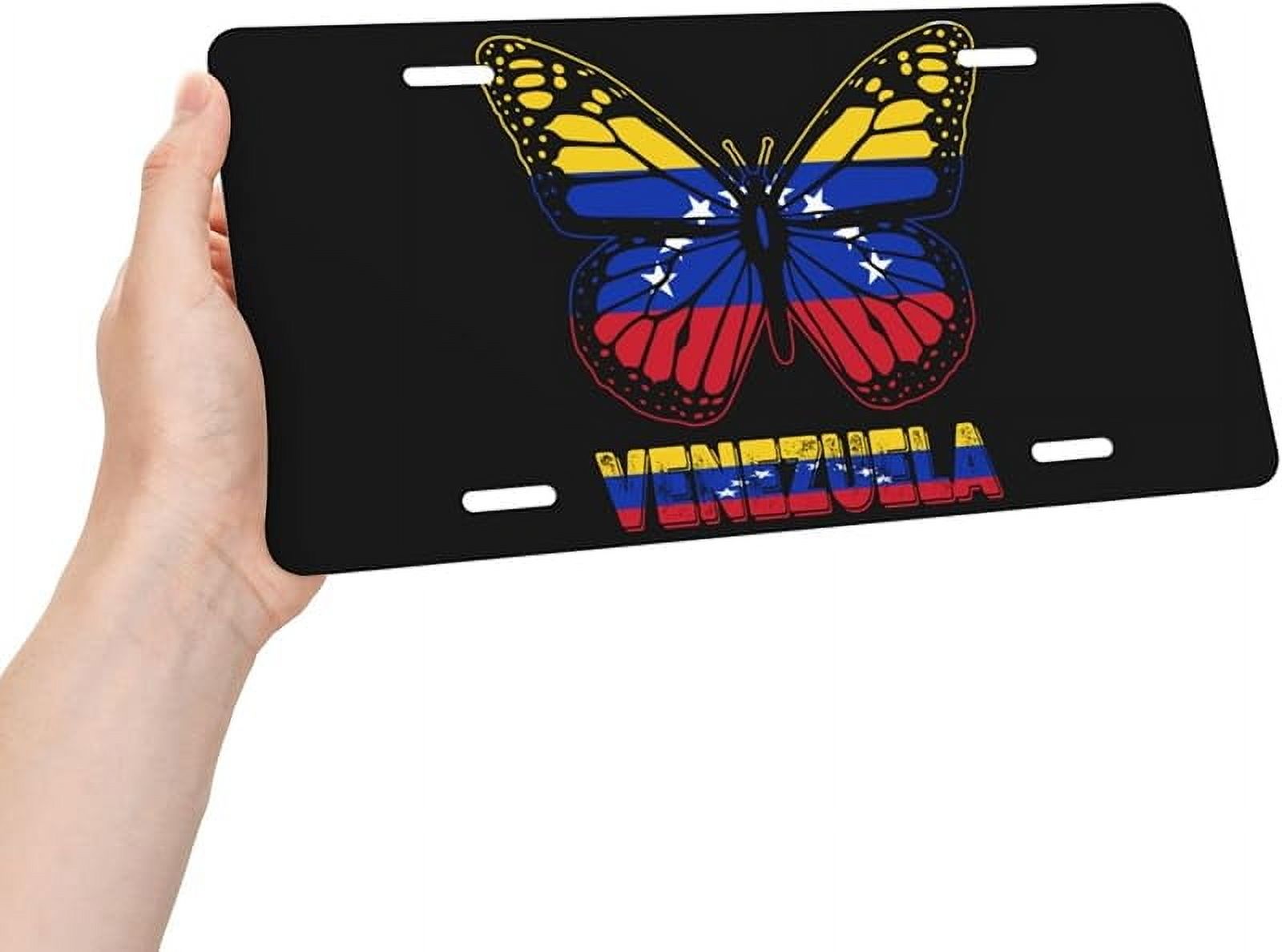 Butterfly Puerto Rico Flag License Plate Cover Car Truck Front Vehicle ...