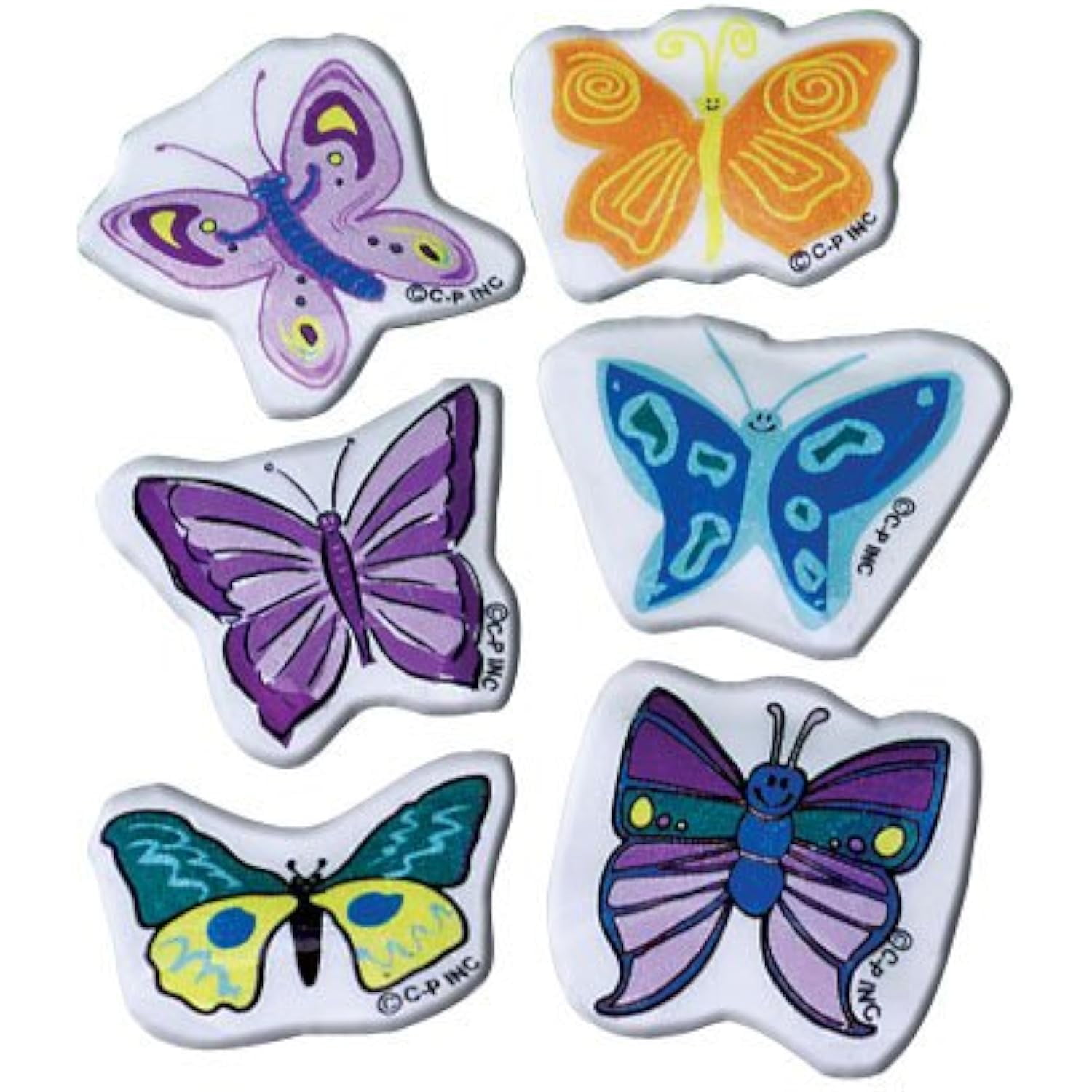 Butterfly Puffy Stickers-72 Pcs - Walmart.com