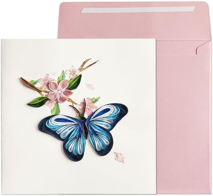 Butterfly Quilling Birthday Card - Walmart.com