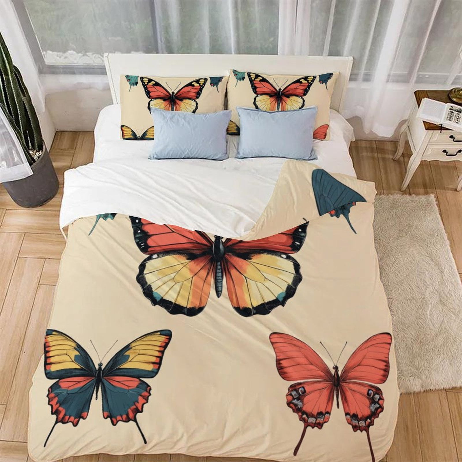 Butterfly Quilt Cover 3D Printed Bedding Set Comforter Covers Duvet ...