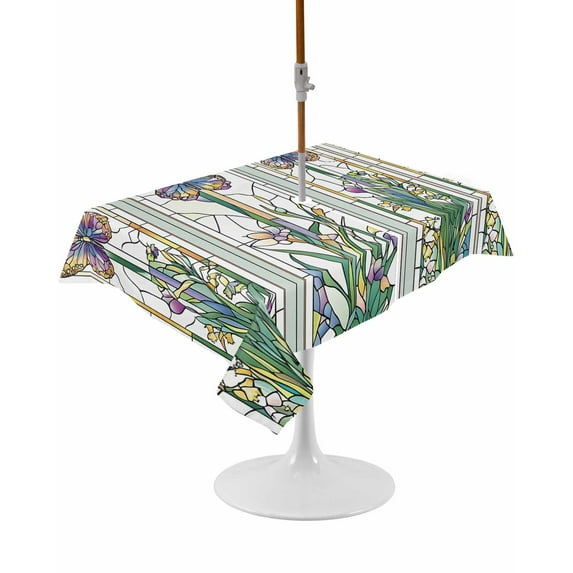 Butterfly Rectangle Outdoor Tablecloth, Waterproof Table Cloth Cover ...