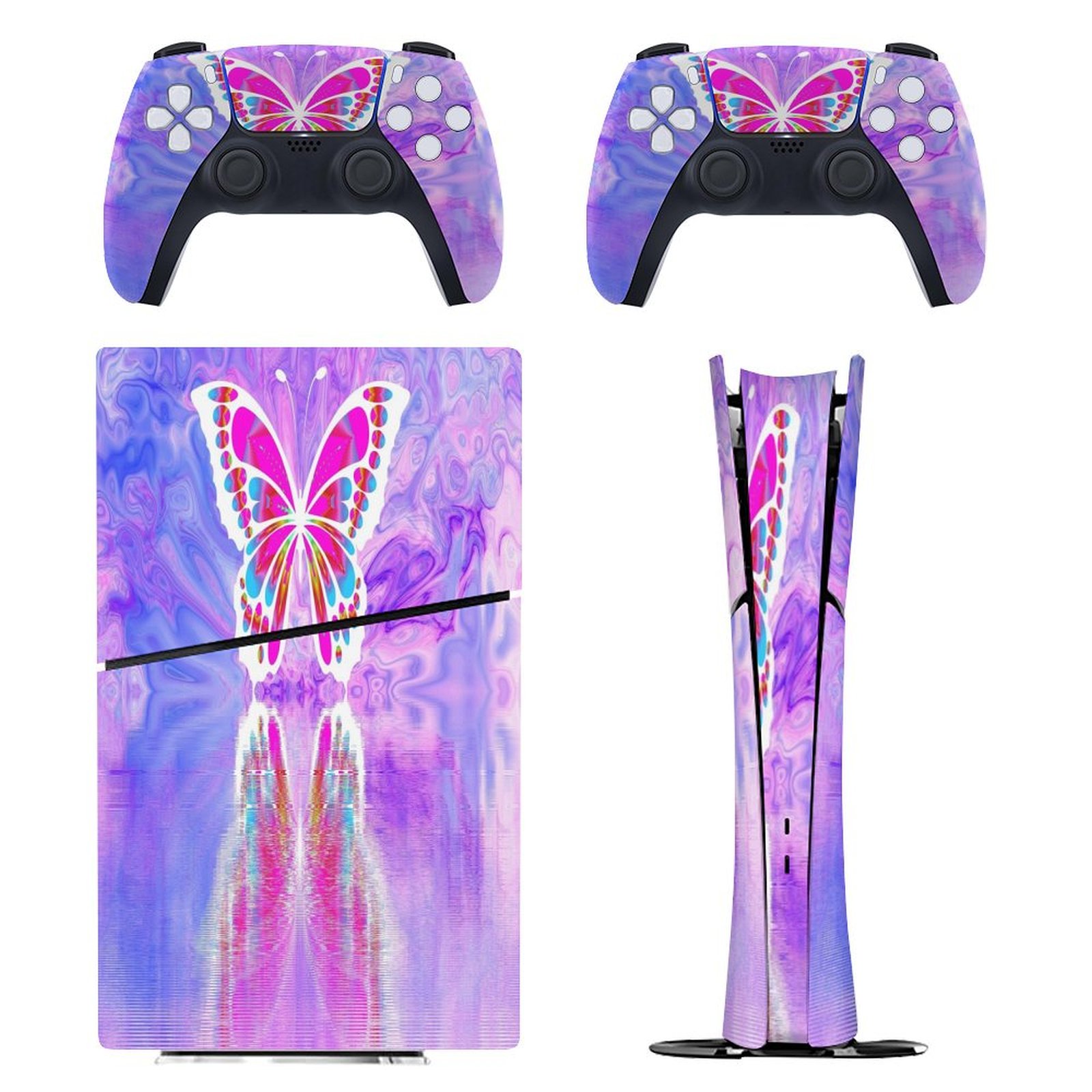 Butterfly, Reflection PS5/PS5 Slim Digital Disc Skin Sticker For ...