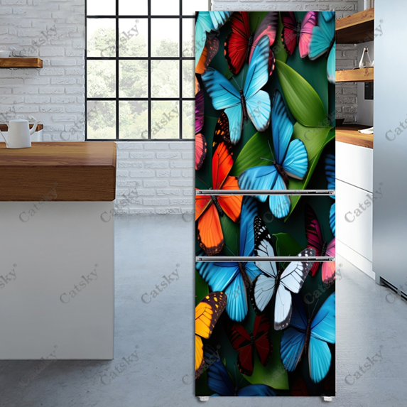 Butterfly Refrigerator Magnet Home r Kitchen Mural DIY Wall Sticker ...