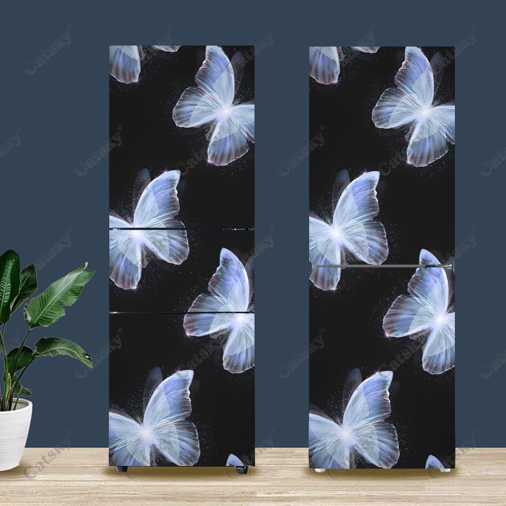 Butterfly Refrigerator Stickers Home Decor Kitchen Murals DIY Wall ...