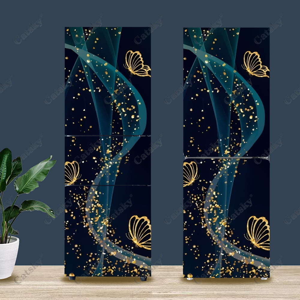 Butterfly Refrigerator Stickers Home Decor Kitchen Murals DIY Wall ...