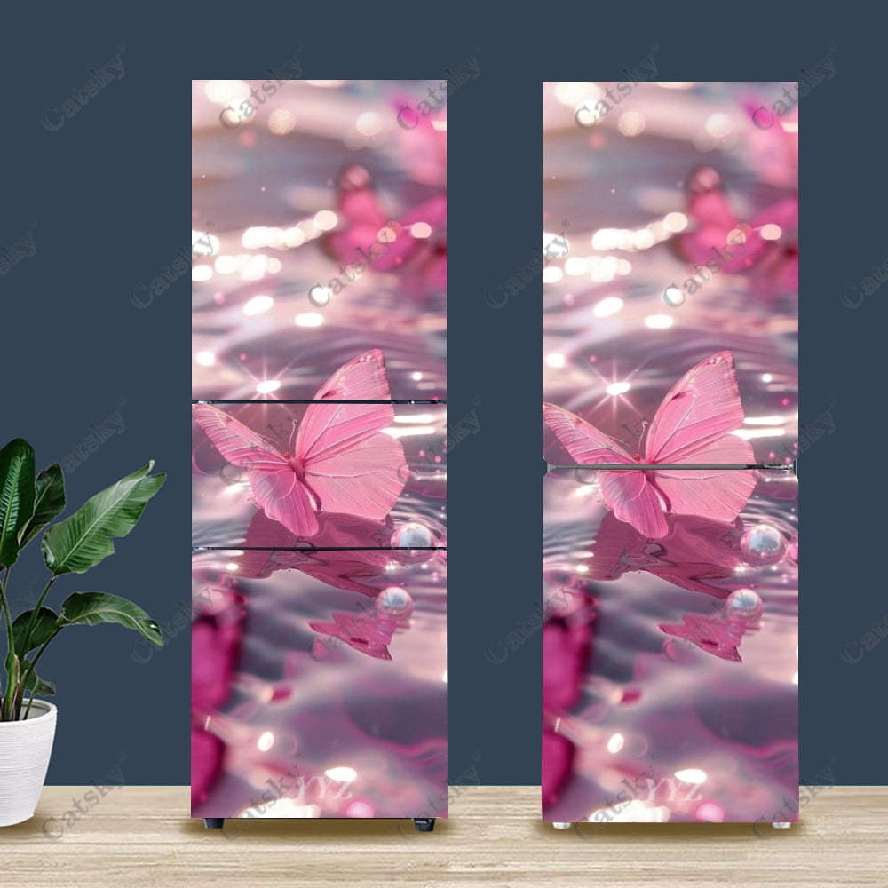Butterfly Refrigerator Stickers Home Decor Kitchen Murals DIY Wall ...