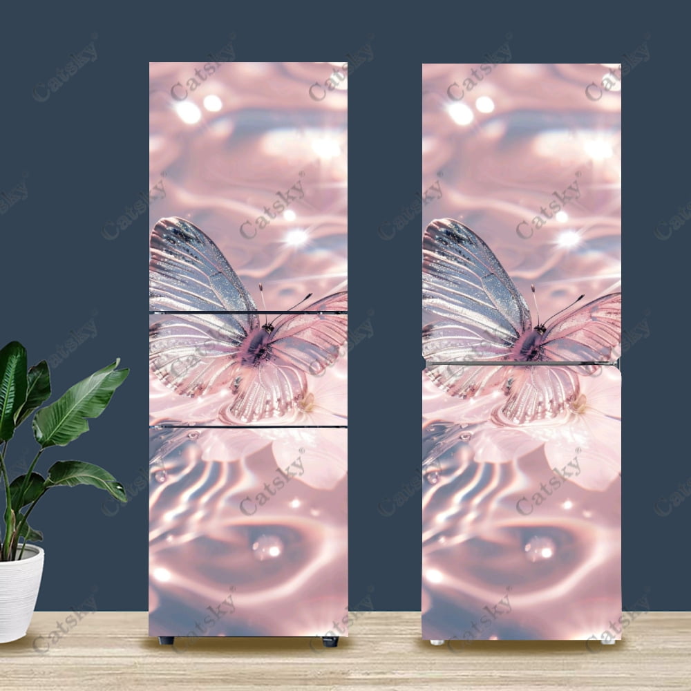Butterfly Refrigerator Stickers Home Decor Kitchen Murals DIY Wall ...