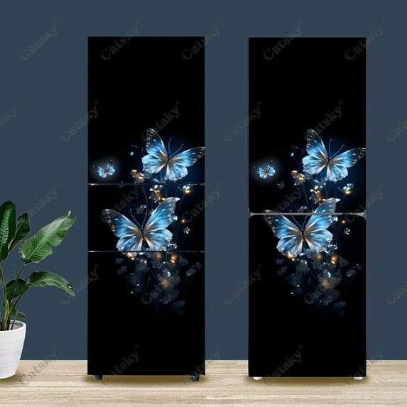 Butterfly Refrigerator Stickers Home r Kitchen Murals DIY Wall Stickers ...