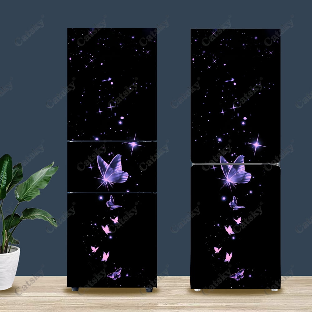 Butterfly Refrigerator Stickers Home r Kitchen Murals DIY Wall Stickers ...