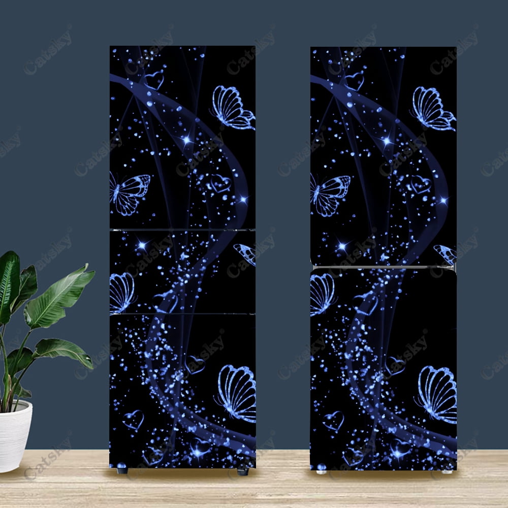 Butterfly Refrigerator Stickers Home r Kitchen Murals DIY Wall Stickers ...