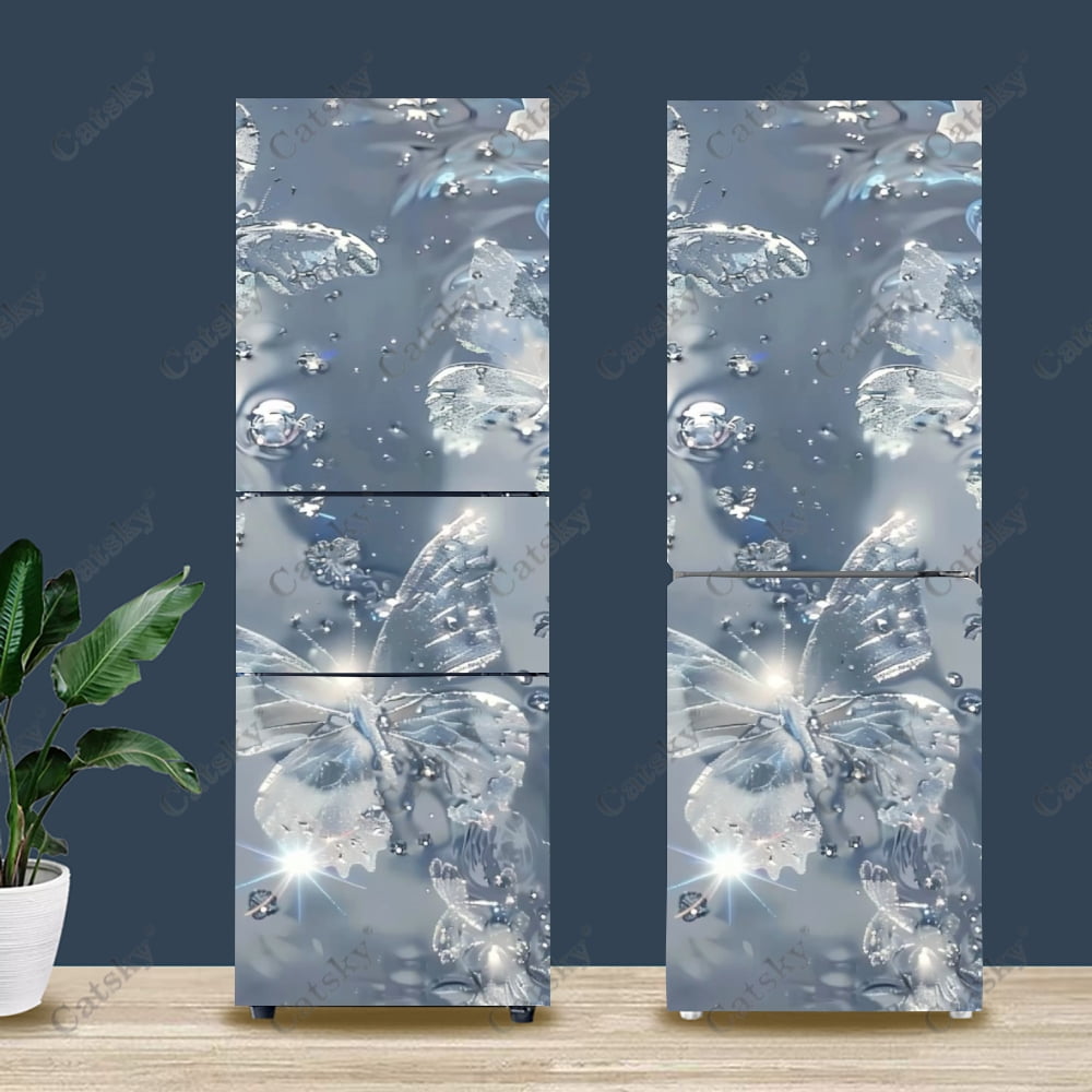 Butterfly Refrigerator Stickers Home r Kitchen Murals DIY Wall Stickers ...