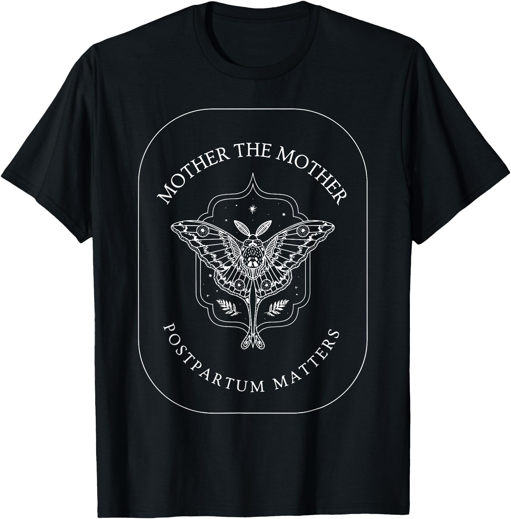 Butterfly Retro Mother Baby Nurse Doula Postpartum Matters T-Shirt ...