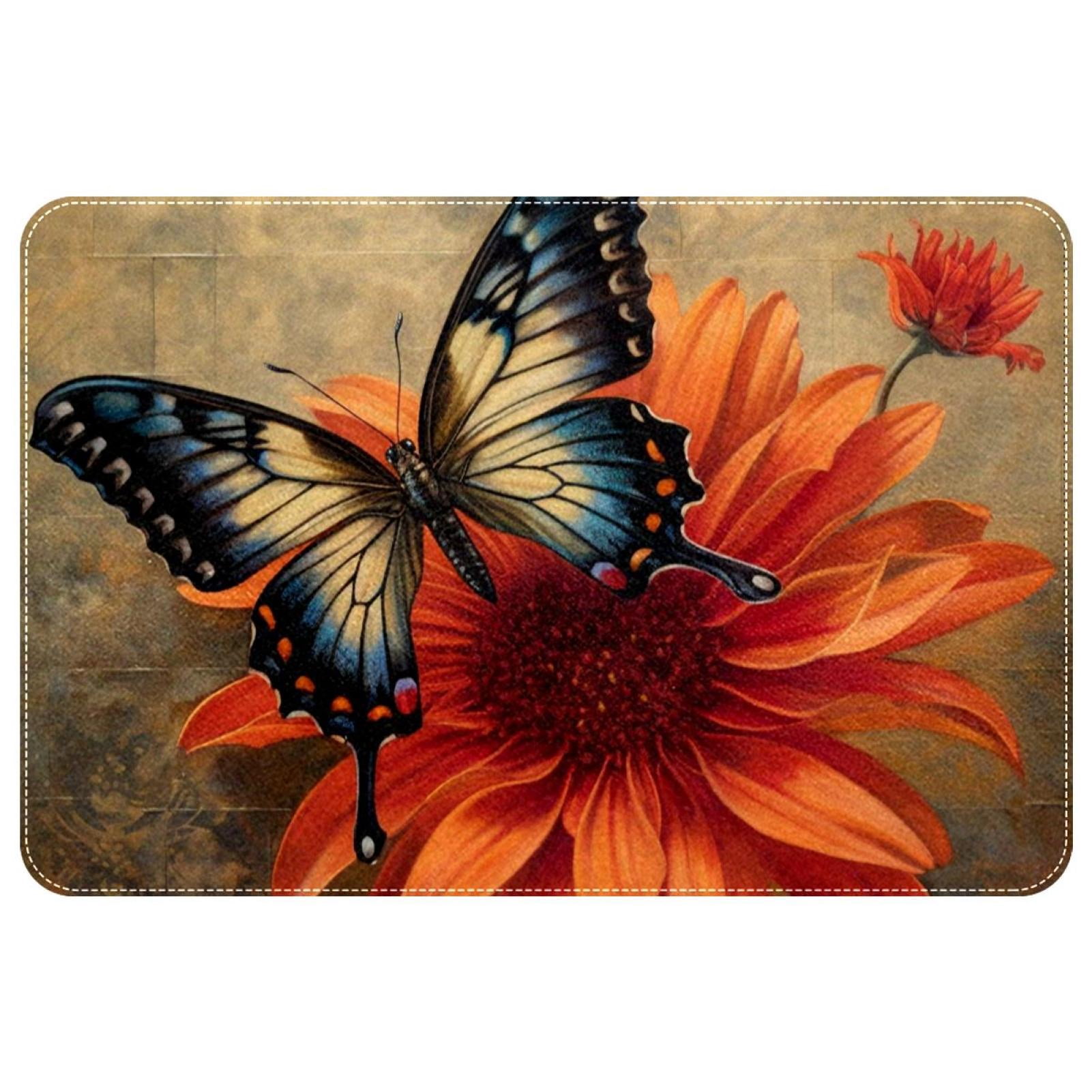 Butterfly Right Angle Floor Mat 59x39in/63x47in Chair Mats, Floor ...
