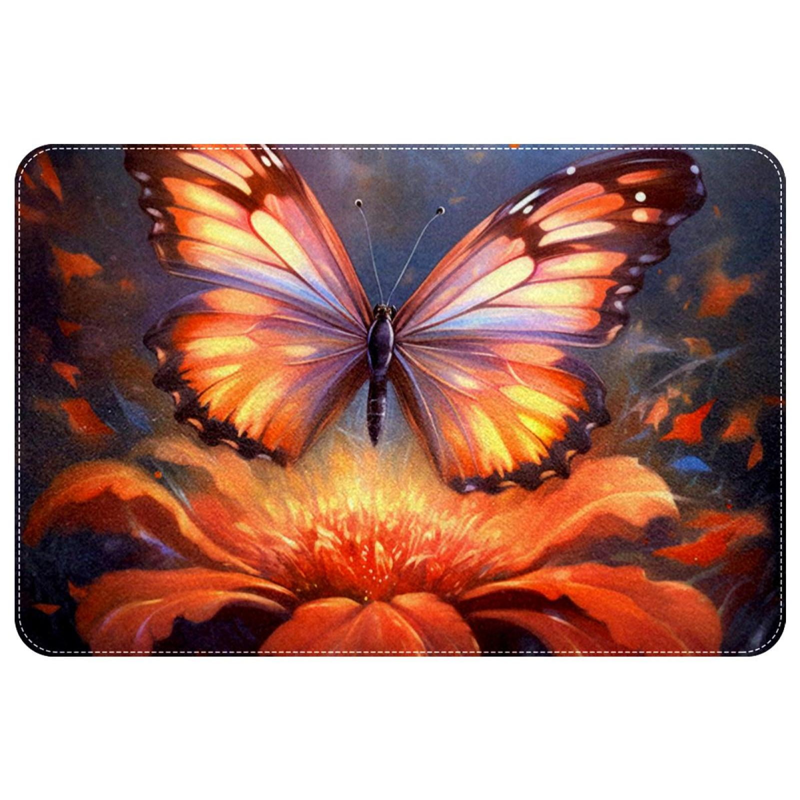 Butterfly Right Angle Floor Mat, Indoor Carpet for Mothers Day Decor ...