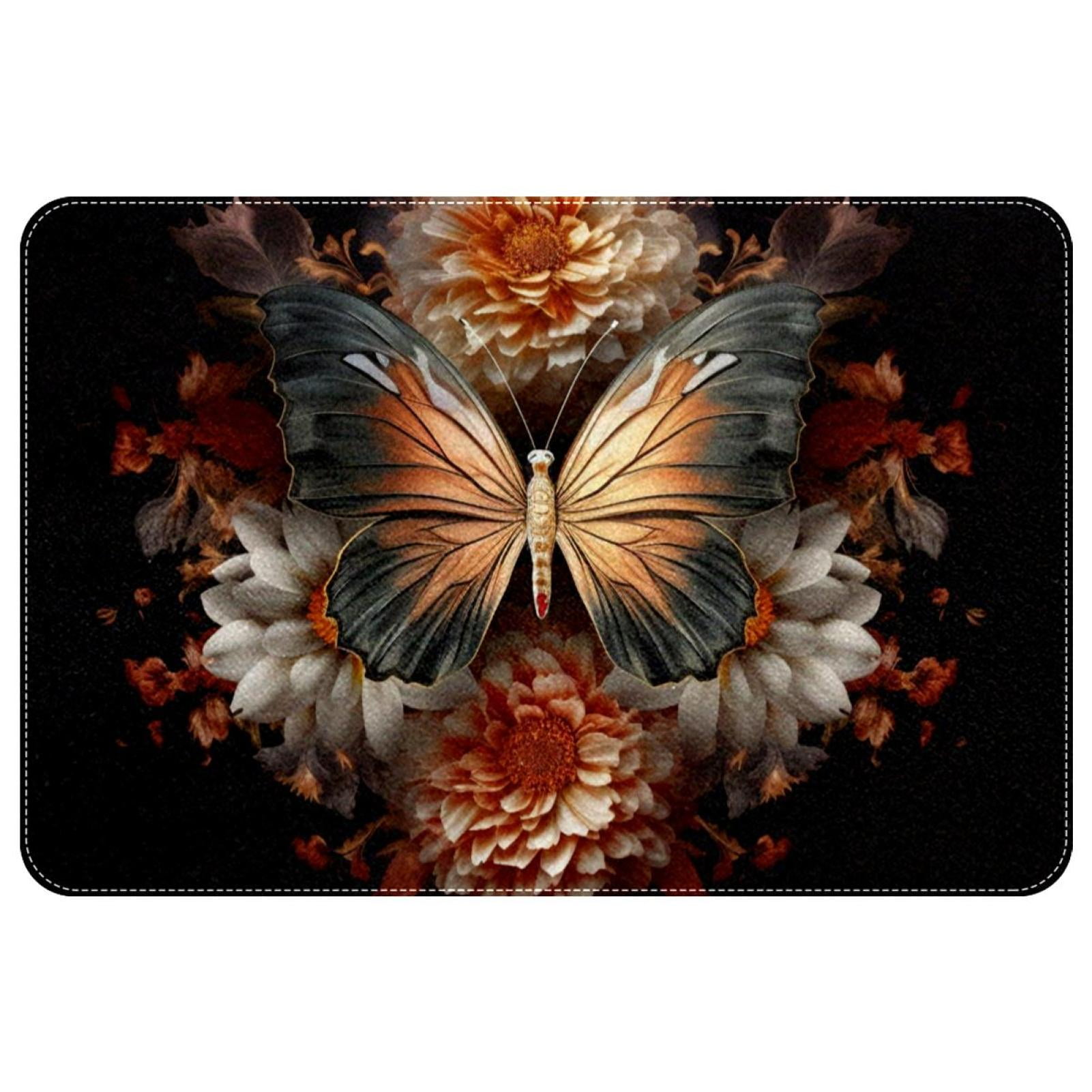 Butterfly Right Angle Floor Mat with Chair Rugs | Indoor Rug for ...