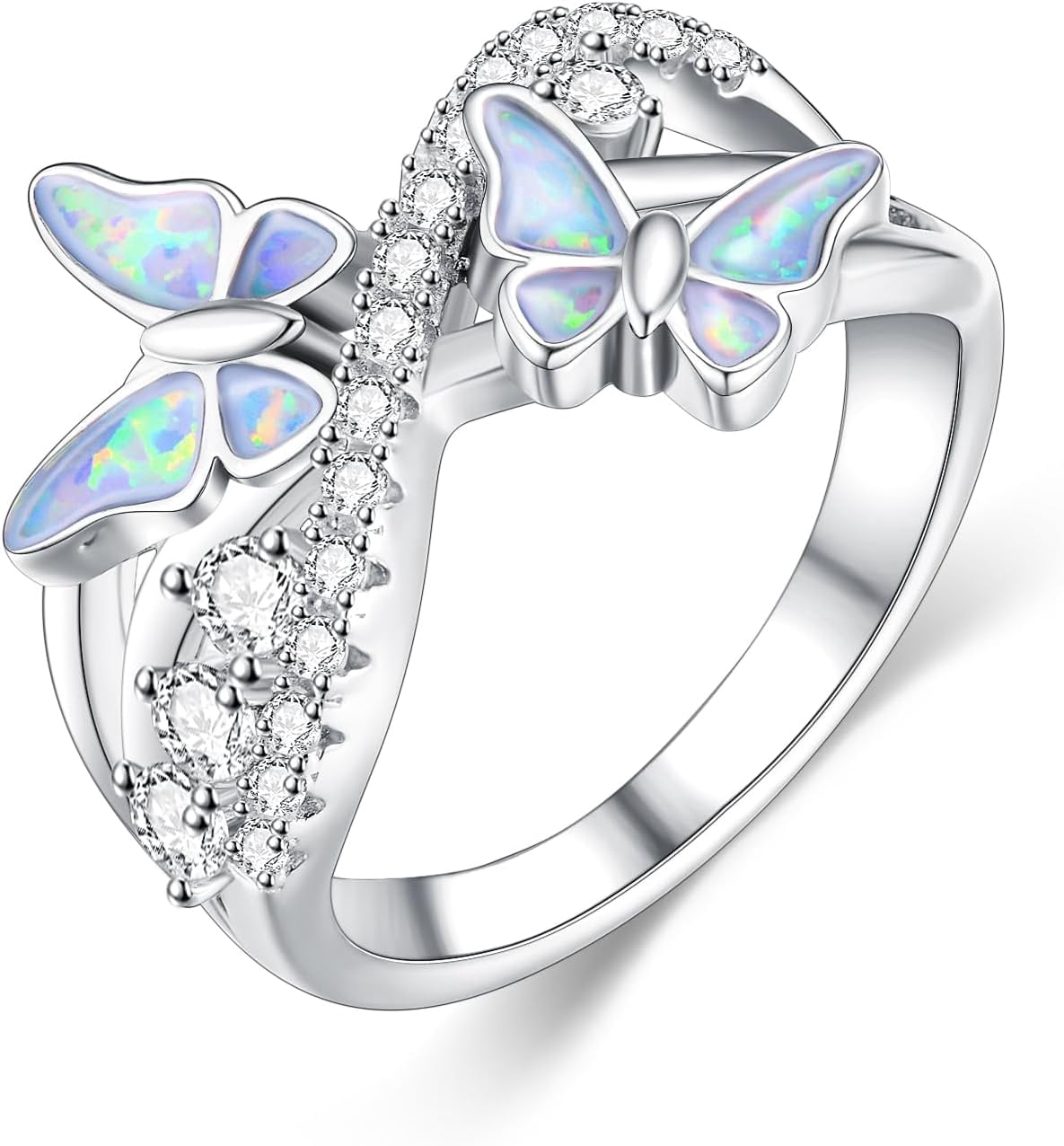 Butterfly Ring 925 Sterling Silver Butterfly Ring Engagement Promise ...
