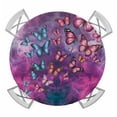 Butterfly Round Tablecloth for 55-60 Inch Tables,Fitted Table Cover ...