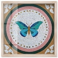 Butterfly Roundel Mosaic Shadowbox Print Gold Wall Art by Art Remedy ...