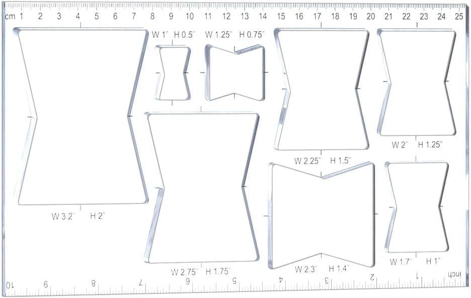Butterfly Router Template Clear Acrylic Template Router Inlay Ribbon ...