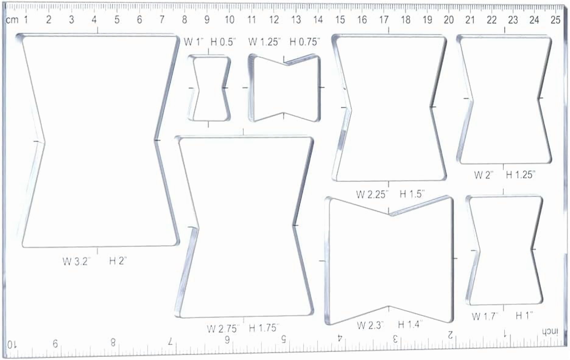 Butterfly Router Template Clear Acrylic Template Router Inlay Ribbon ...