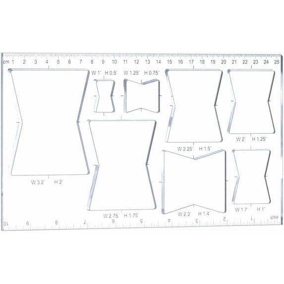 Butterfly Router Template Clear Acrylic Template Router Inlay Ribbon ...