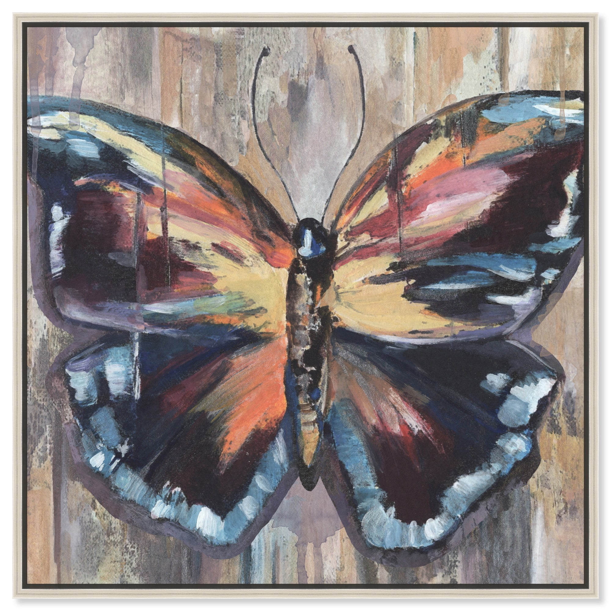 Butterfly S Beauty Canvas Butterfly Art Prints by Art Remedy, Silver ...