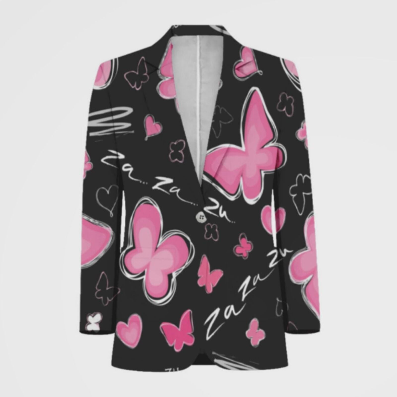 Butterfly Seamless Black Pattern-01 Men Blazers Slim Clothing Summer Jacket Man Oversize Daily ...