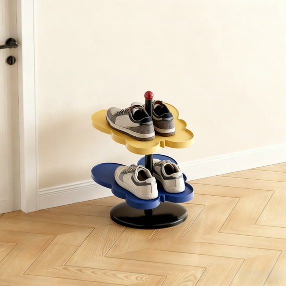 Butterfly Shape Detachable Easy Assembly Shoe Rack, Compact Shoe ...