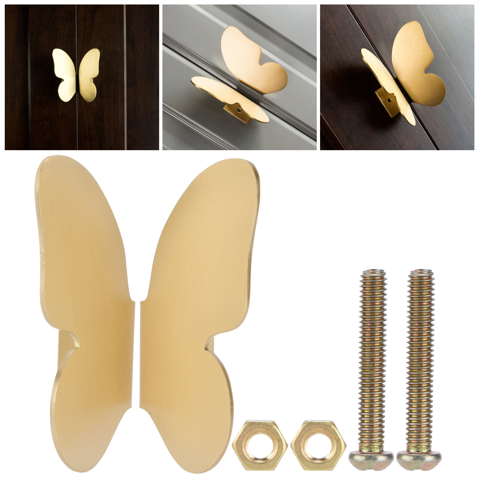 Butterfly Shape Furniture Handle, Butterfly Copper Cabinet Pulls ...