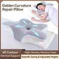 Butterfly Shape Memory Foam Cervical Pillow, Ergonomic Neck Support ...