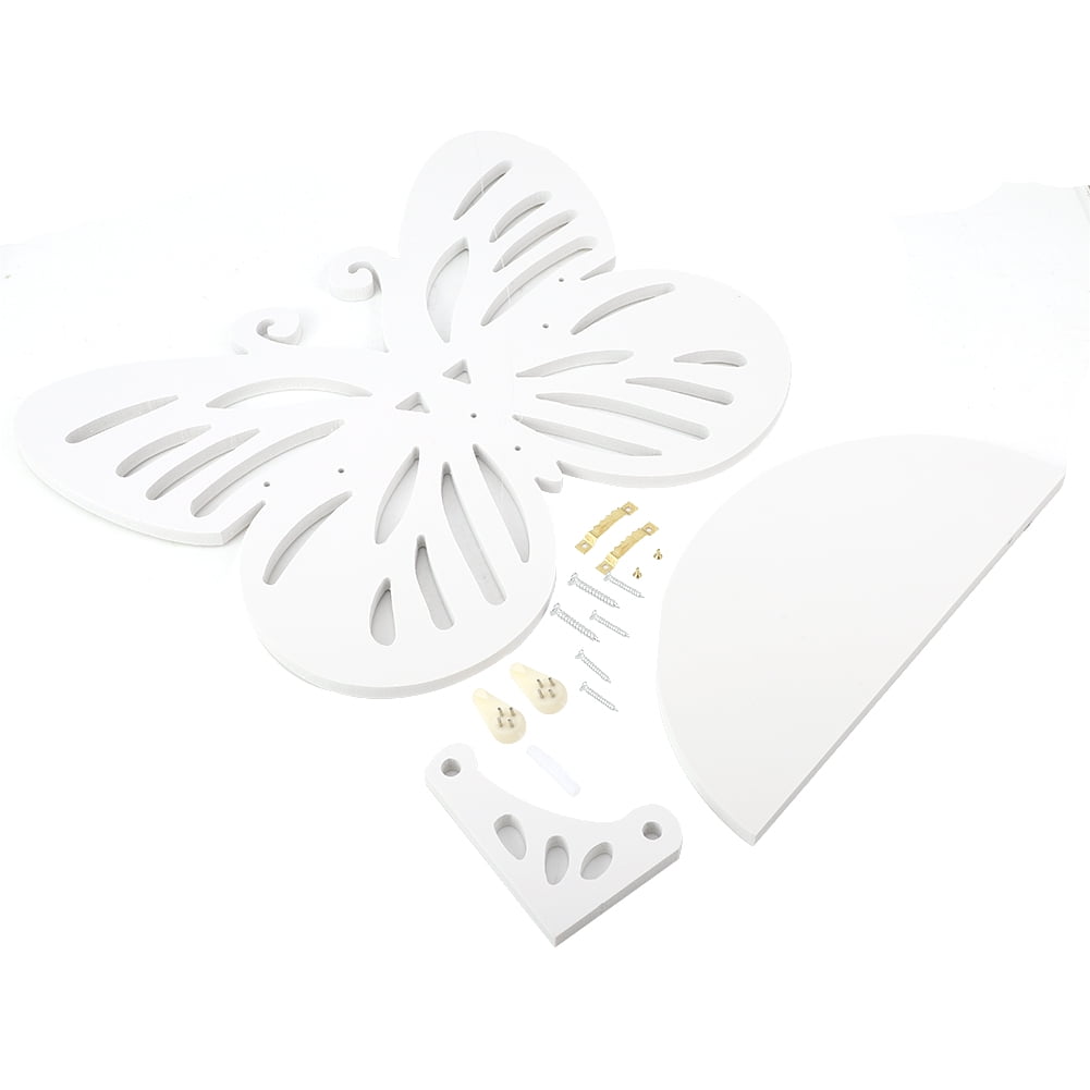 Butterfly Shape Storage Rack Wall Shelf Rural Style Home Decoration ...