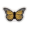 Butterfly Shaped Area Bathroom Rug, Soft Plush Faux Wool Mat Bath Room ...