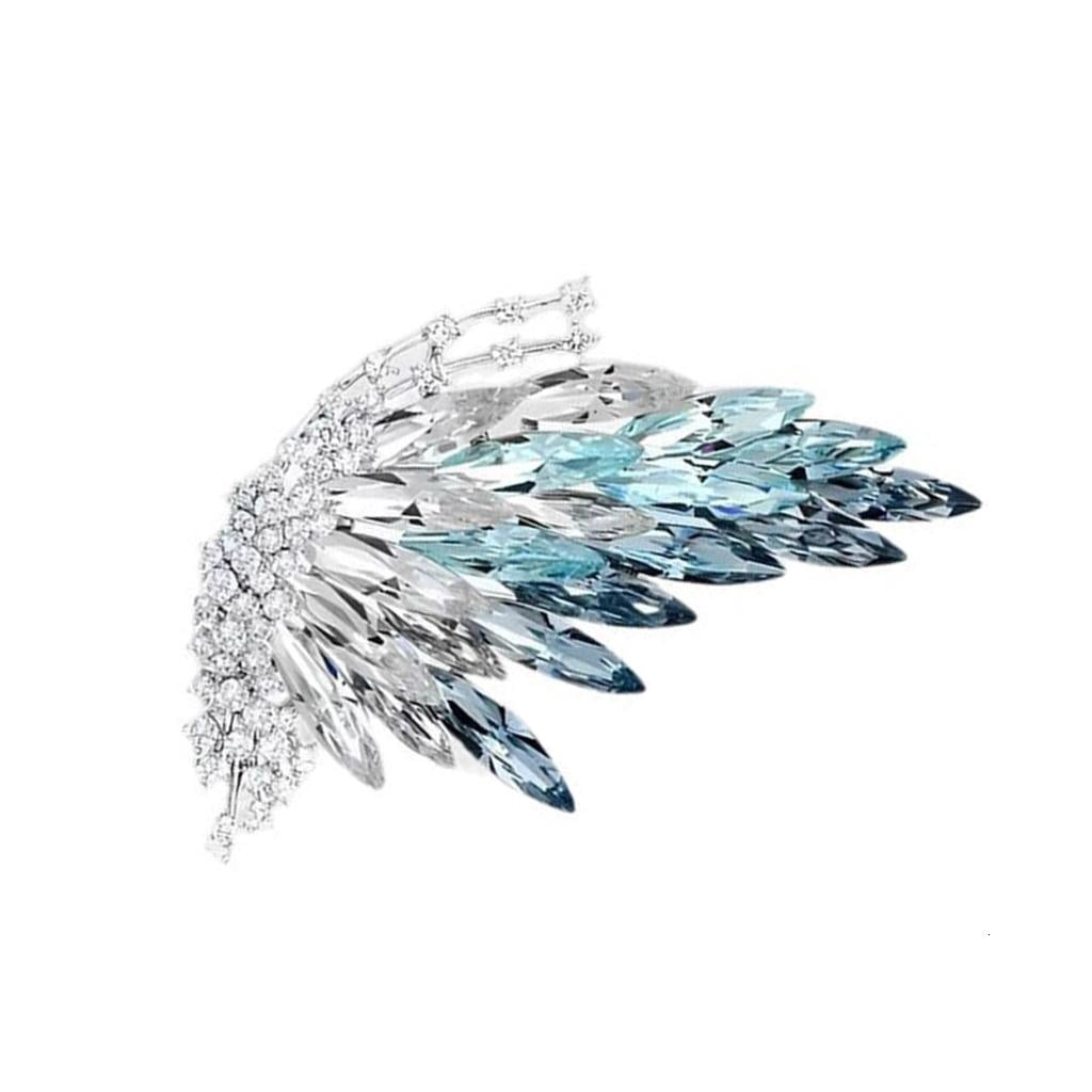 Butterfly Shaped Brooch Featuring Stones Versatile Wear for Dress Shirt ...