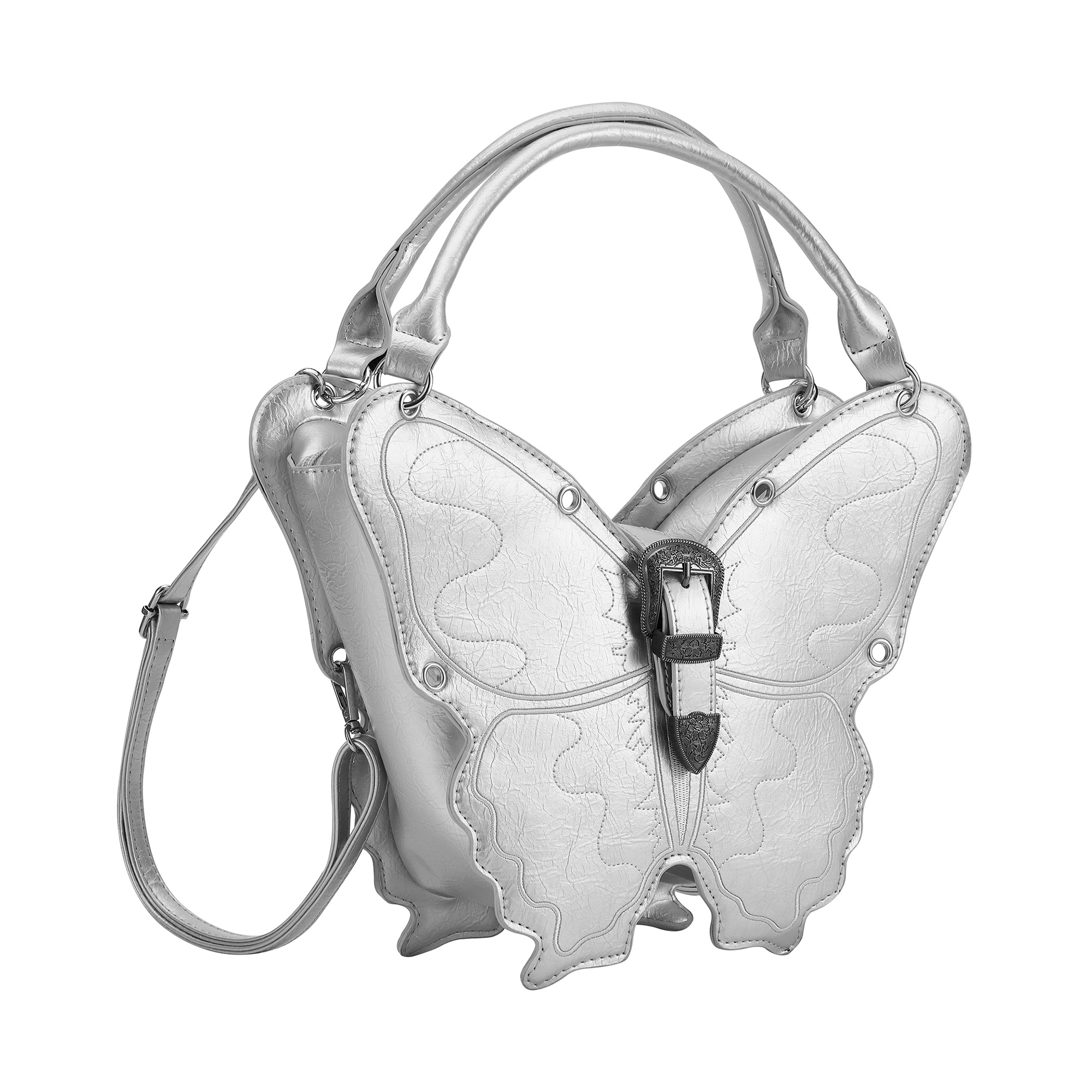 Butterfly Shaped Crossbody Bag Tote Retro Vintage Shoulder Top Handle ...