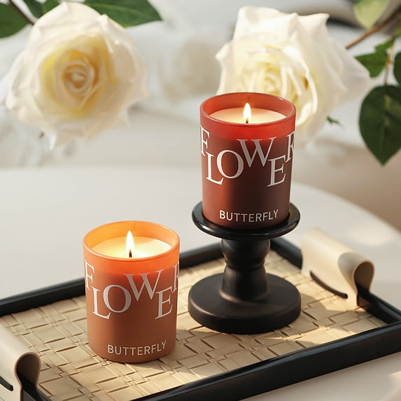 Butterfly Shaped Handmade Soy Wax Candle, LED Aromatherapy Decor Candle ...