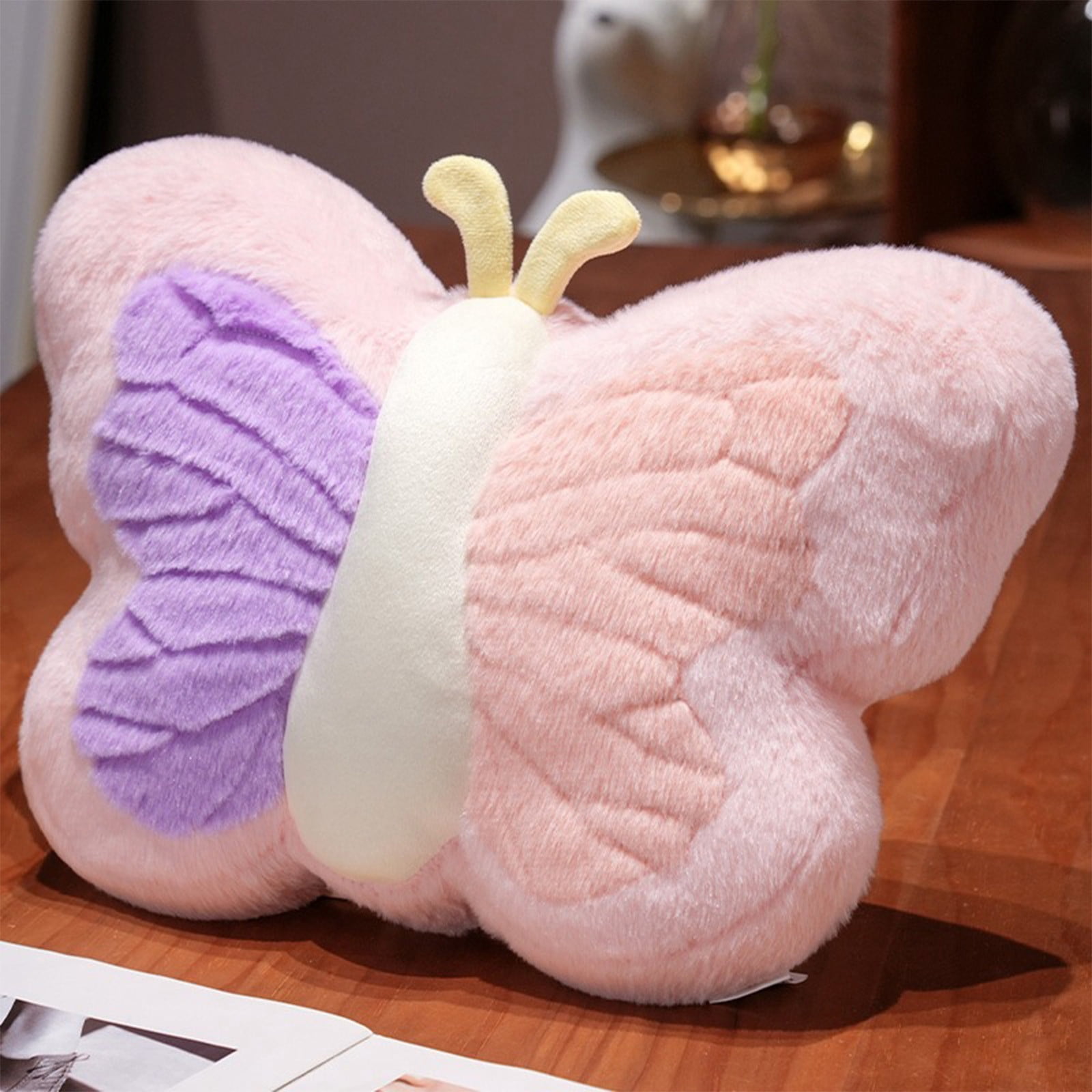 Butterfly Shaped Throw Pillow,Soft Butterfly Stuffed Seat Cushion Pad ...