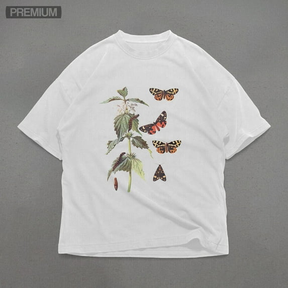 Butterfly Shirt, Premium Cotton Shirts, Baggy Shirts, retro 90s Graphic ...