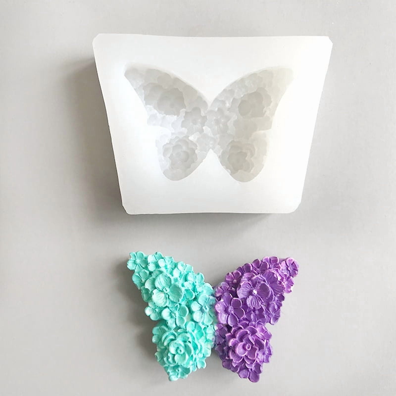 Butterfly Silicone Molds Butterfly Gypsum Concrete Mould DIY Home ...