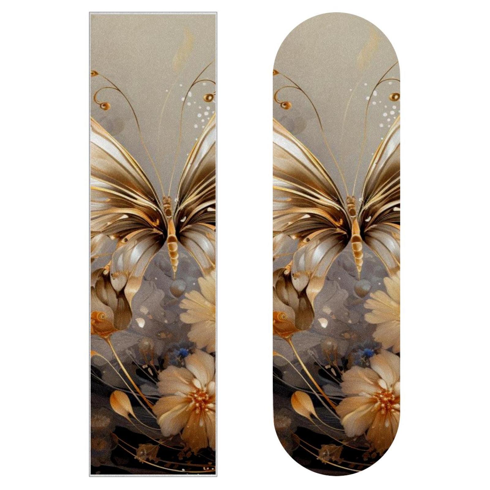 Butterfly Skateboard Stickers: Emery Surface, PVC Back, 8.8x32.6in/22 ...