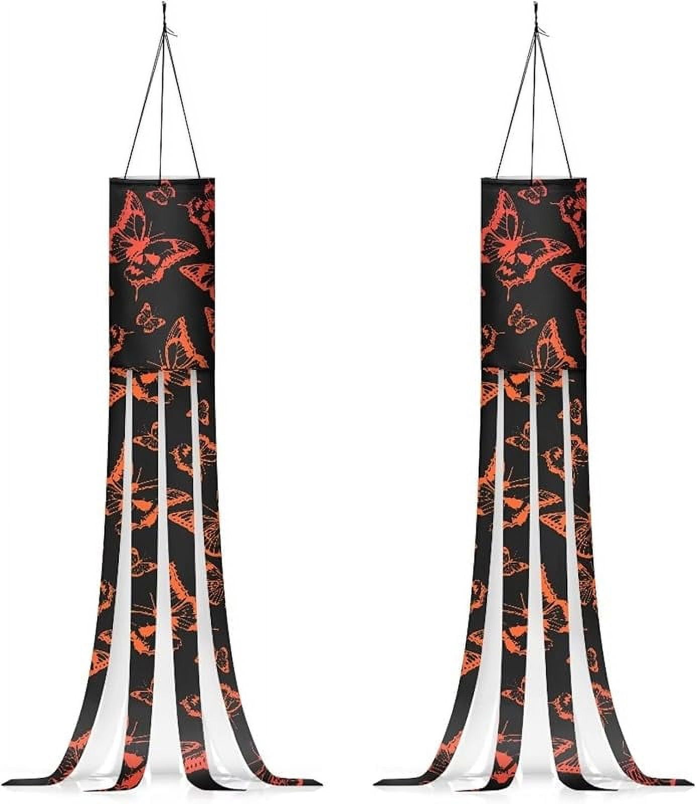 Butterfly Skeleton Windsock Outdoor/Indoor Hanging Decoration for ...