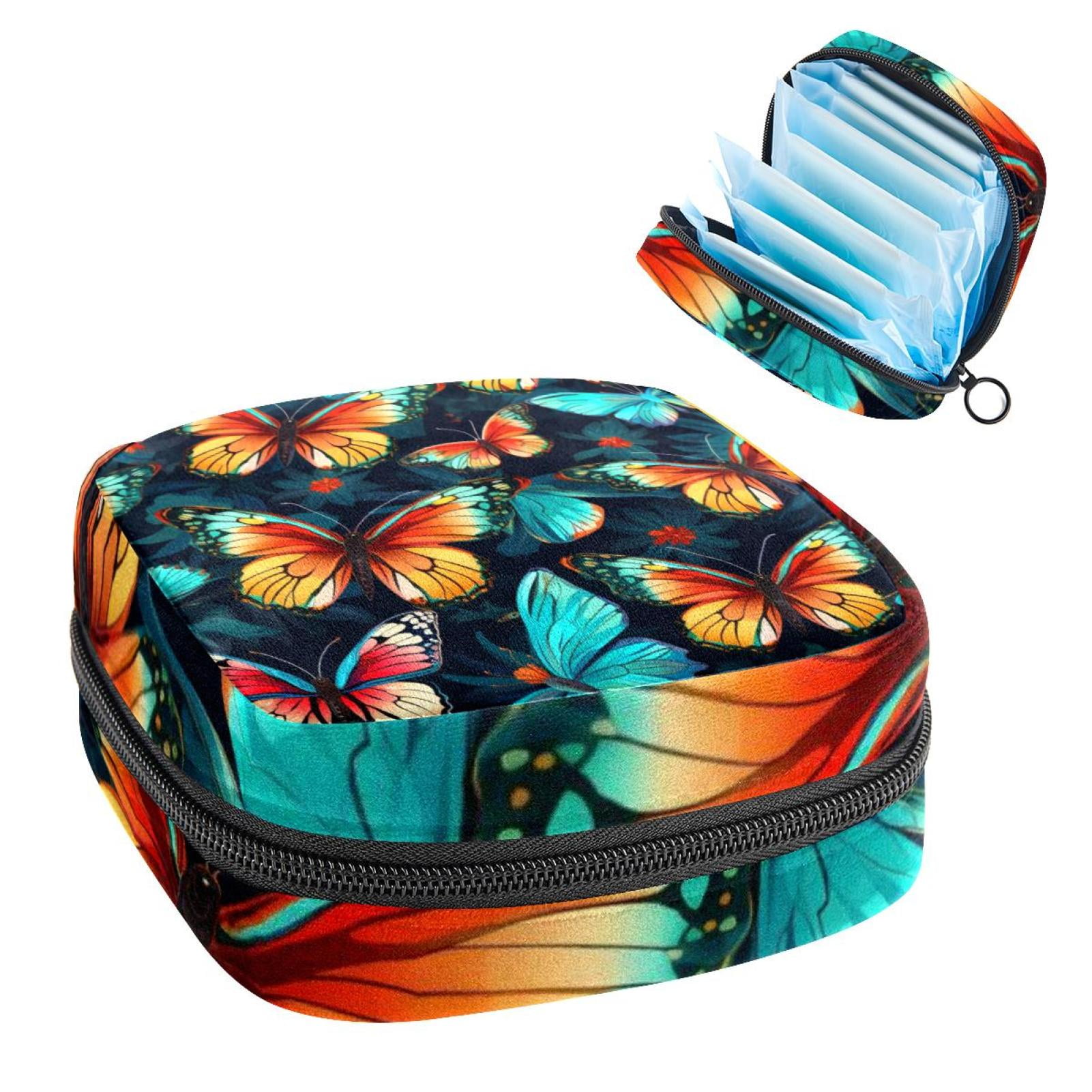 Butterfly Small Bag Period Pouch Small Wire Pouch Zipper Pencil Case ...