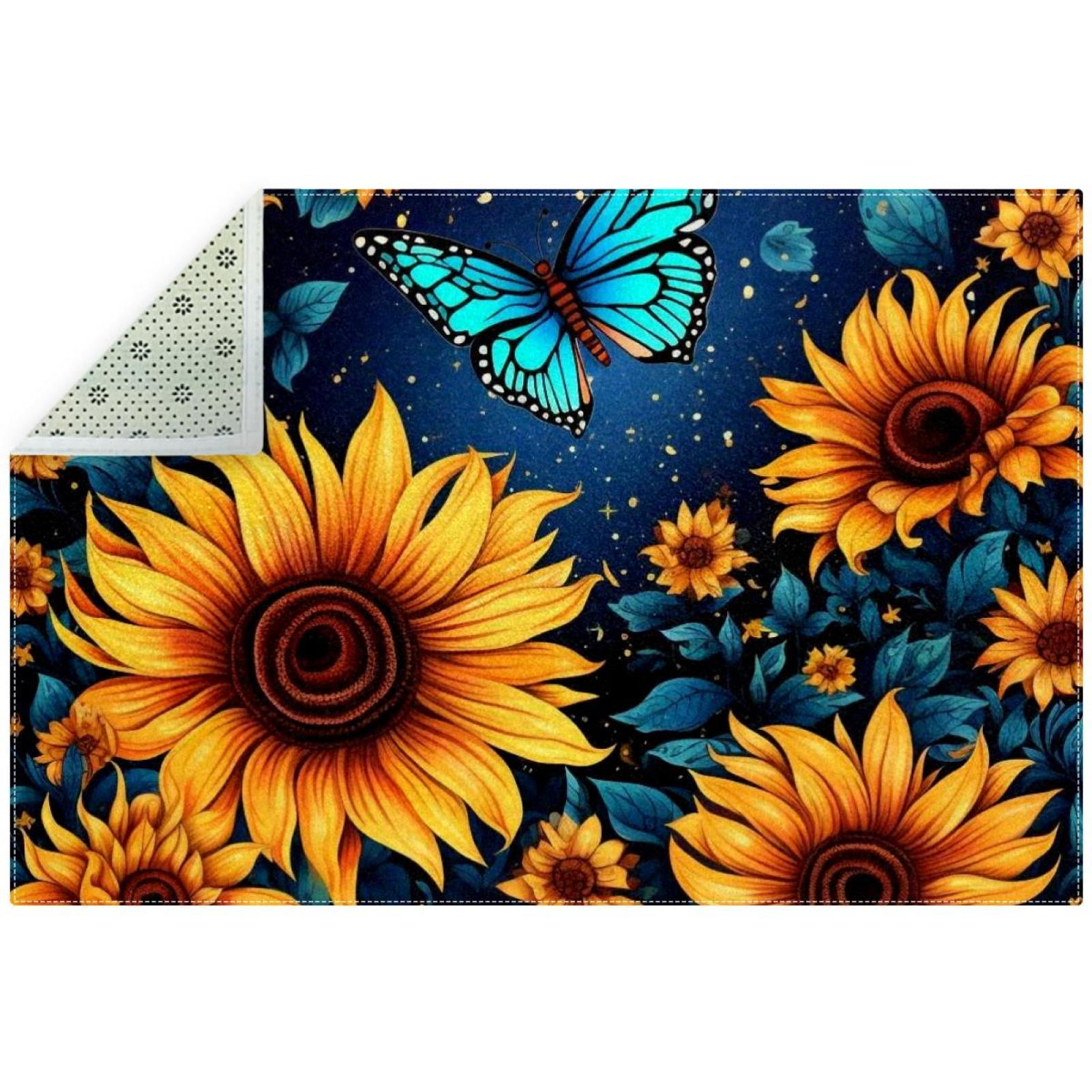 Butterfly Soft Polyester Floor Mat for a Cozy Home Decor - Premium ...