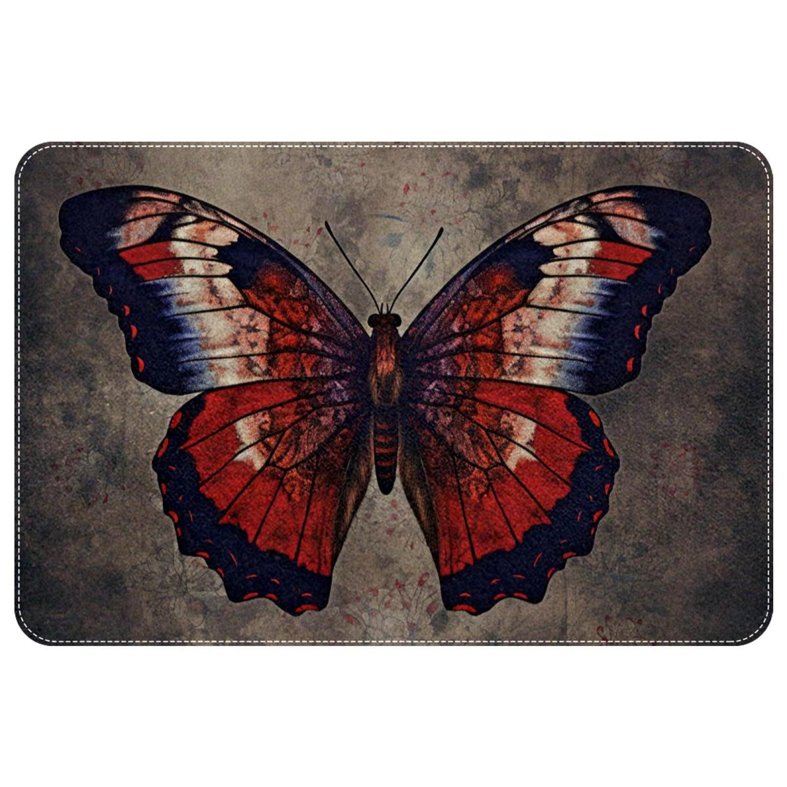 Butterfly Soft and Absorbent Right Angle Door Rug for Indoor Use ...