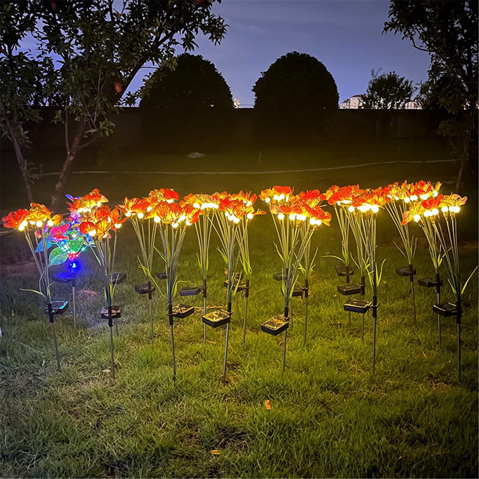 Butterfly Solar Garden Lights Led Butterfly Solar Firefly Lights ...