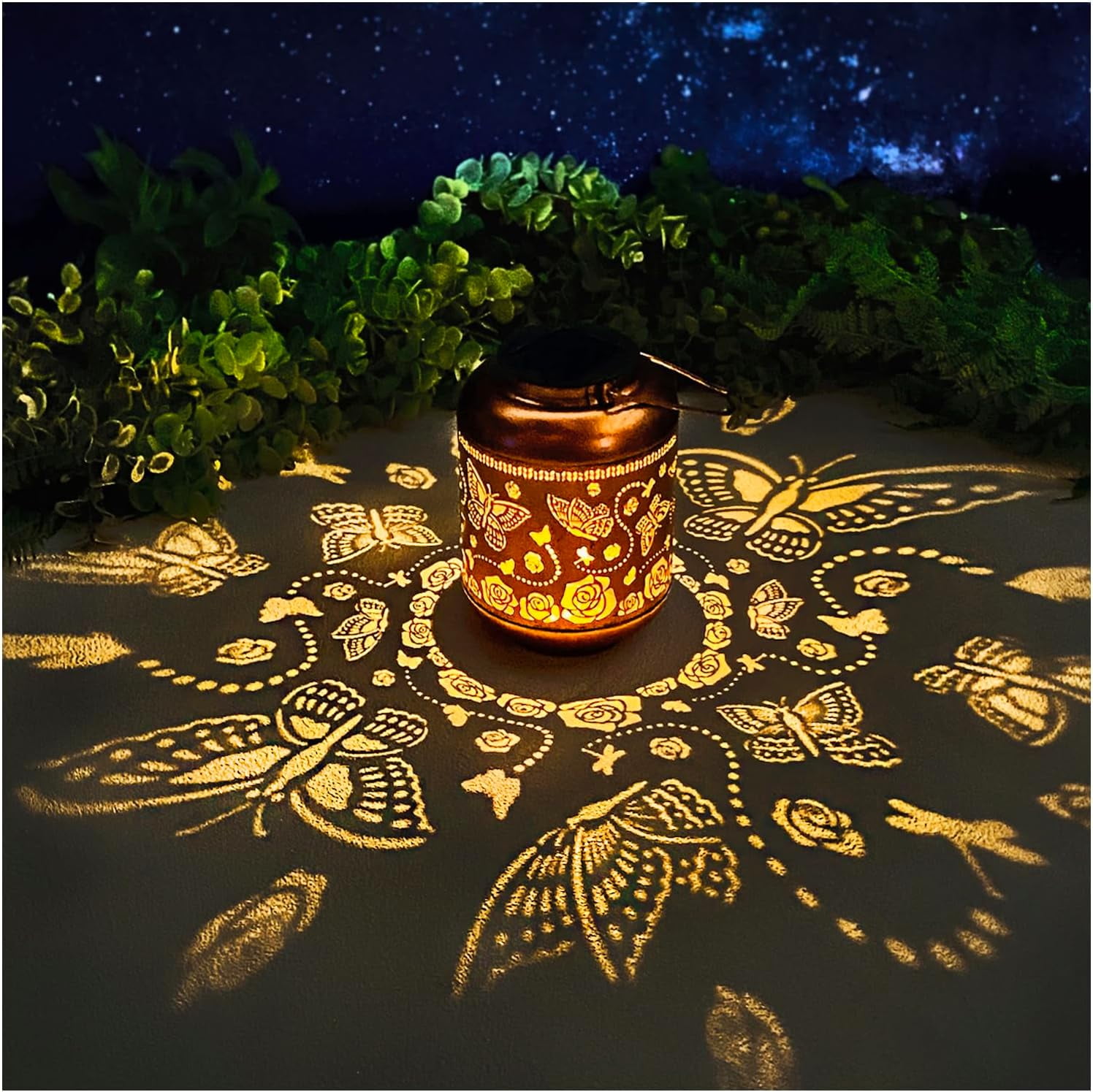 Butterfly Solar Lanterns Outdoor Waterproof Hanging Solar Lights ...