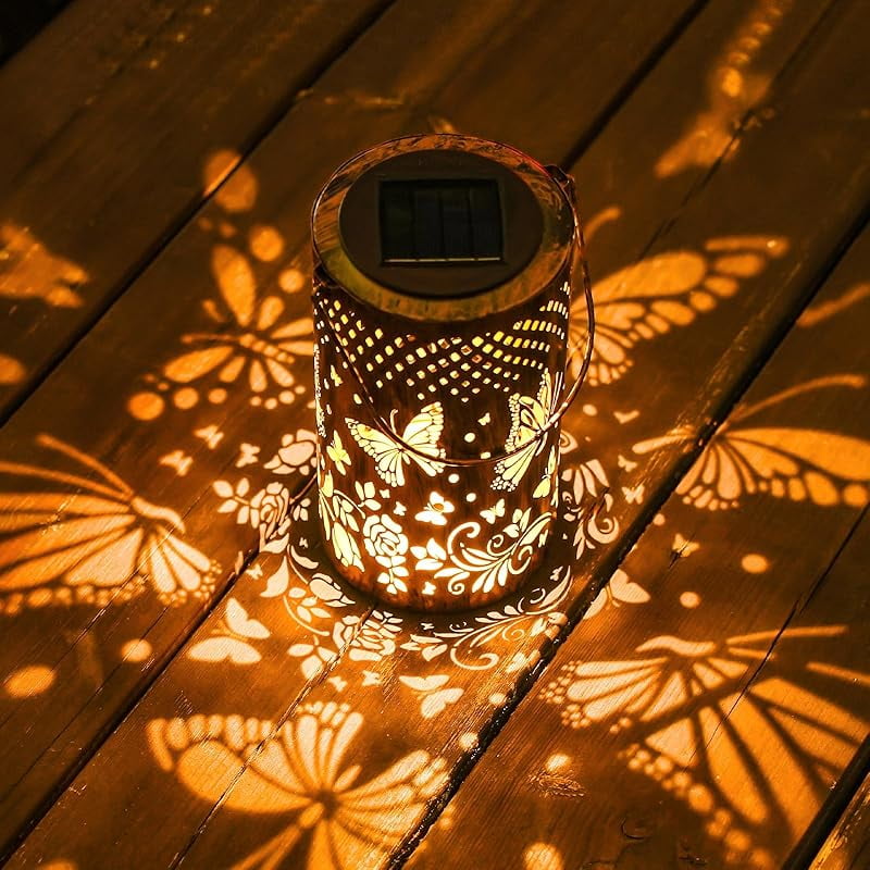 Butterfly Solar Lanterns Outdoor Waterproof, Mother's Day Birthday ...